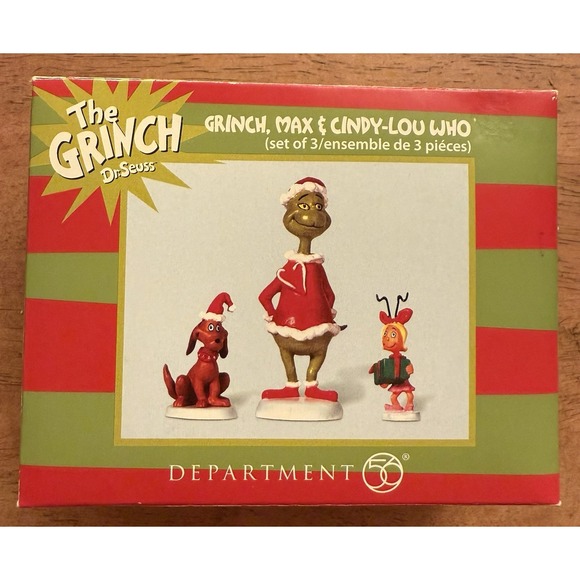 Department 56 | Holiday | Dept 56 Grinch Max And Cindylou Who Grinch ...